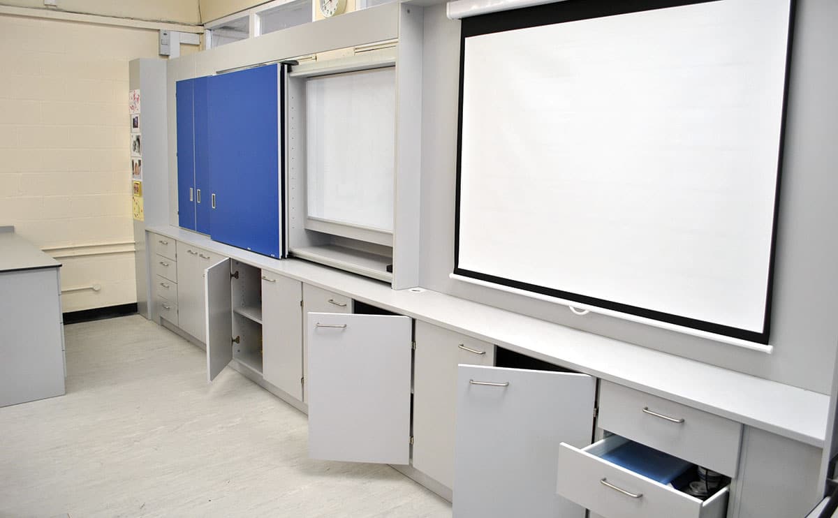 i wall teaching media storage walls - InterFocus